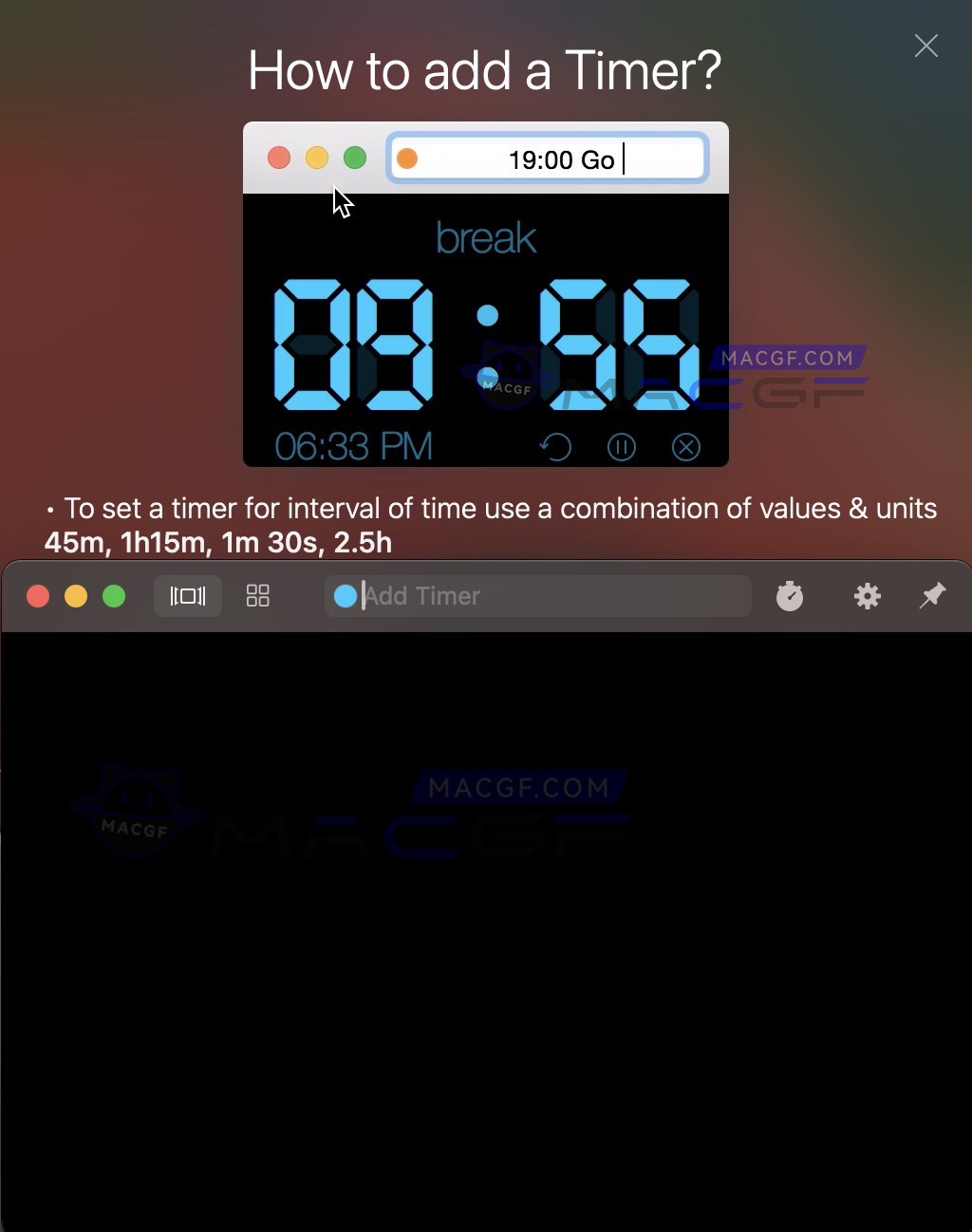 「定时器/倒计时提醒」Timer RH v3.1.2 英文激活版 - macGF