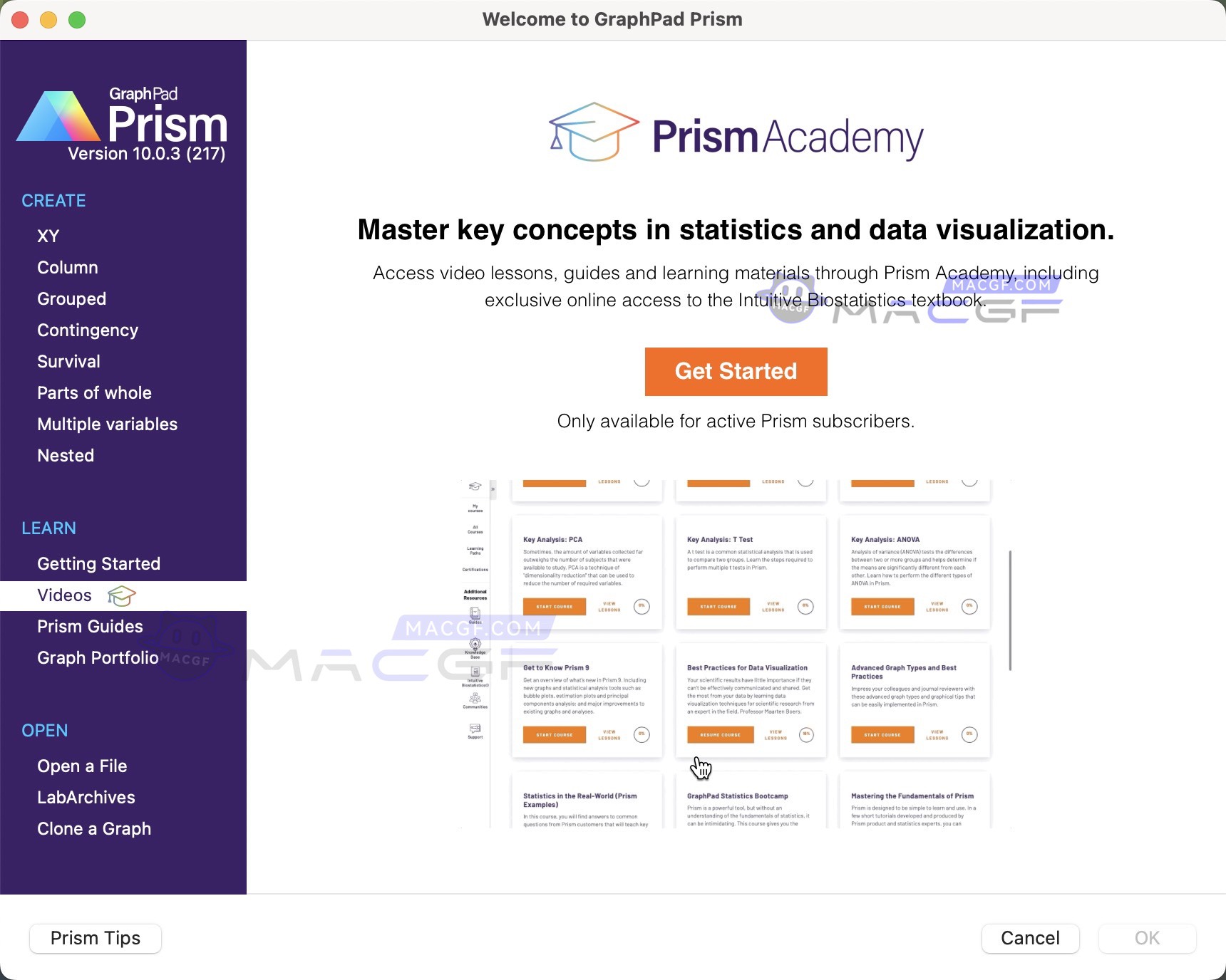「专业医学科研绘图分析软件」GraphPad Prism 10 v10.4.1(Arm) 激活版 - macGF